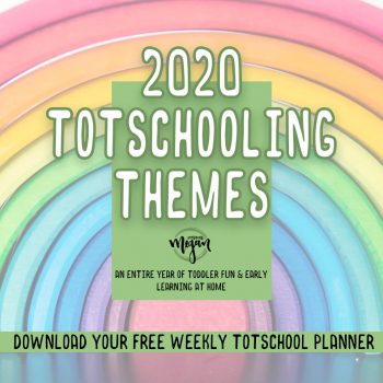 2020 Tot School Themes for Toddler Fun at Home - MamaMeganAllysa