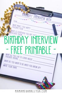 How to Document Daily Life with a Yearly Birthday Interview ...