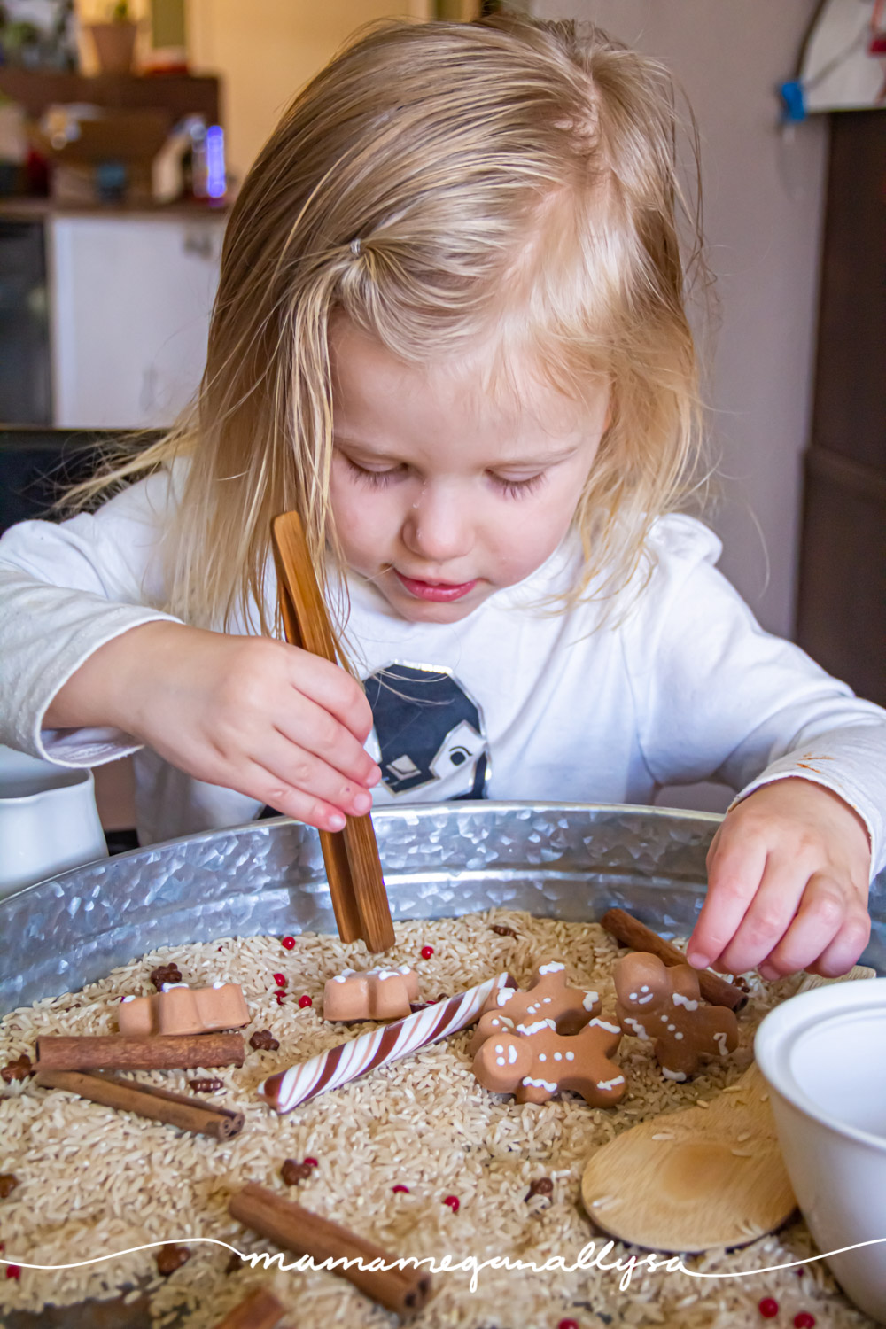 How to Make a Gingerbread Sensory Bin for Simple Holiday Fun ...