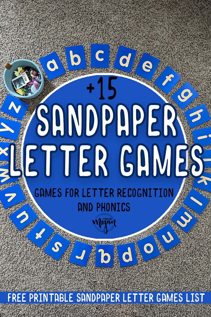 +15 Fun Montessori Sandpaper Letter Games and Extensions - MamaMeganAllysa
