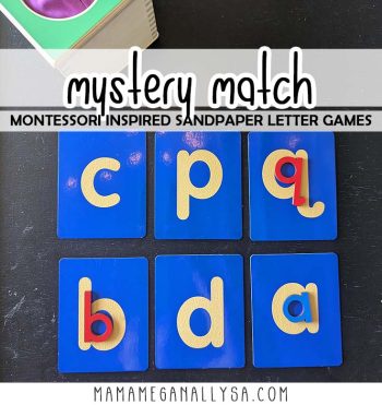 +15 Fun Montessori Sandpaper Letter Games and Extensions - MamaMeganAllysa